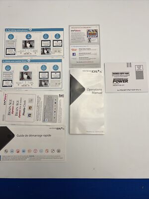 Nintendo DS XL System Instruction Booklet Operations Manual 2010 | eBay