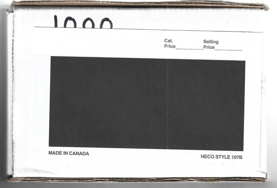 HECO or Uni-Safe 107 Dealer Cards White or Black SELECT COLOR ...