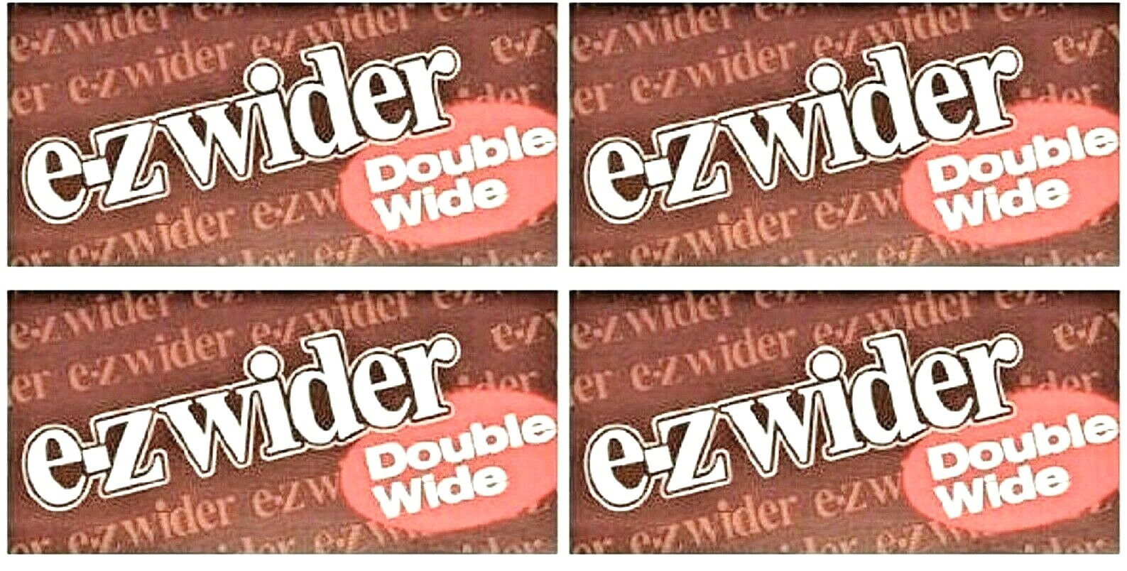 4x EZ Wider Rolling Papers Double Wide *AUTHENTIC* 4 Packs *FREE USA ...