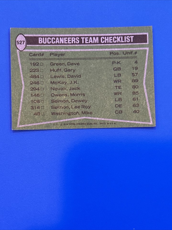 1978 Topps - #527 Lee Roy Selmon, Mike Washington, Isaac Hagins (RC ...