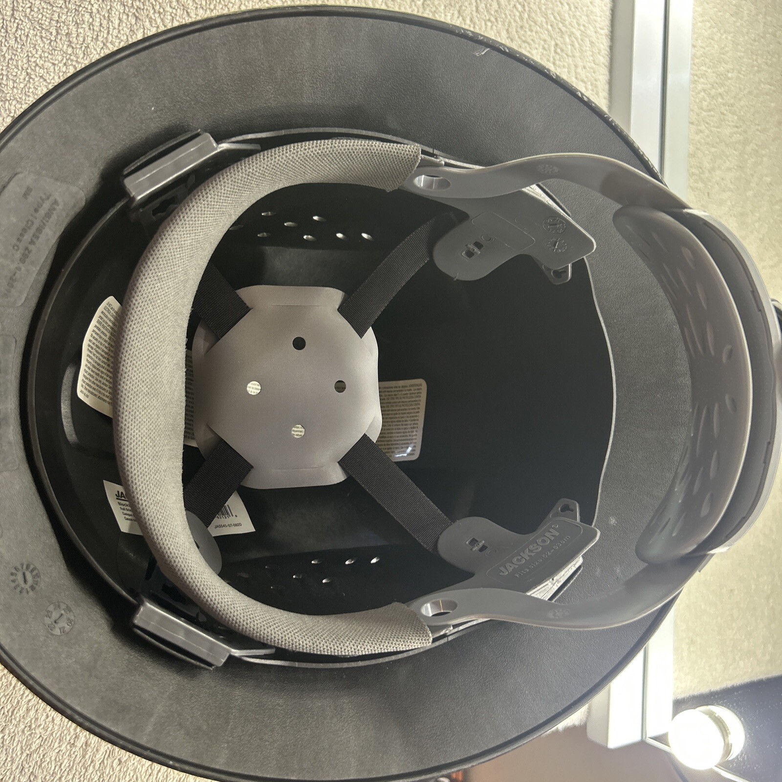 Jackson Safety Blockhead Fiberglass Full Brim Hard Hat - 4-Point ...