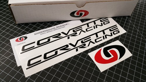 Corvette Racing Decals (2pk) C5 C6 C7 C8 Fender Stickers Stingray Z06 ...