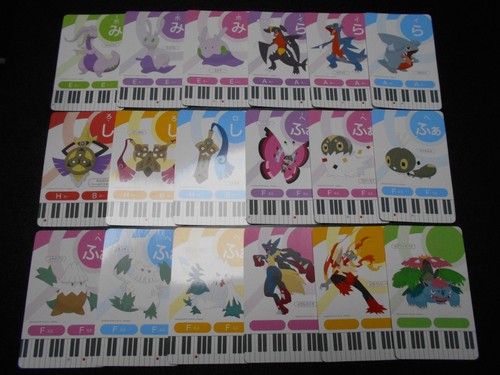 Pokemon Music Musical Note Card x18 Lucario Blaziken Venusaur Garchomp ...