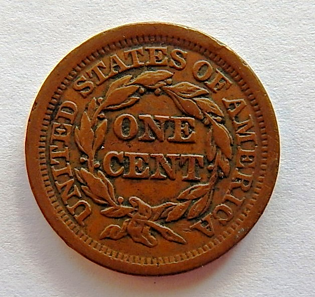 1854 Braided Head U.S. large cent- F/VF | eBay