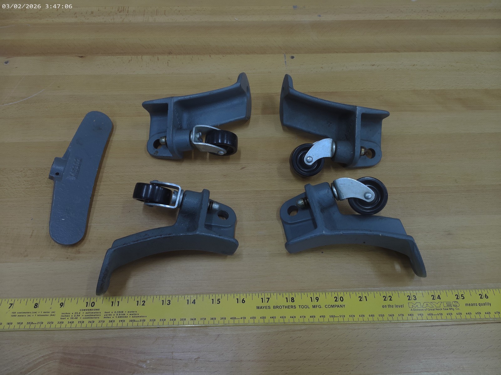VINTAGe DELTA Rockwell Splayed Leg Stand Retractable Caster Set | eBay