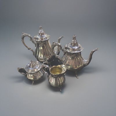 Tea/Coffee Pots & Sets - Baroque Silver Plated