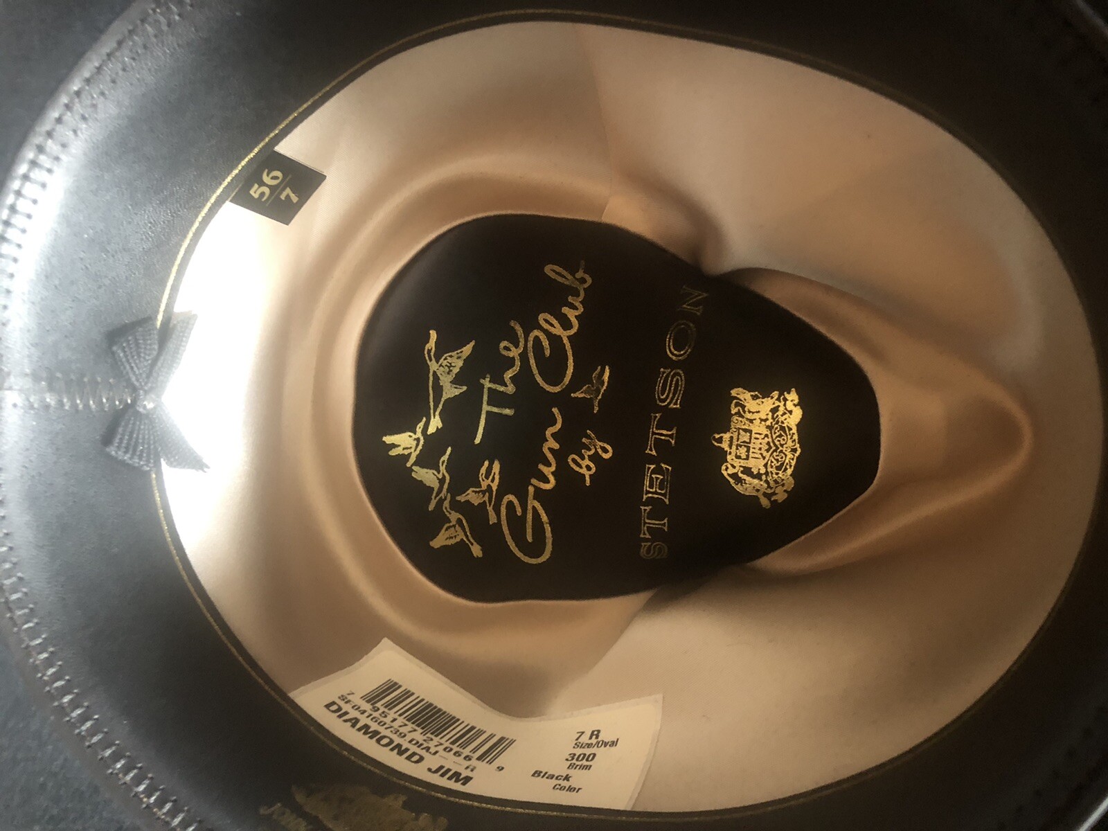 Stetson Black Diamond Jim Gun Club Felt Hat size 7 - Gem