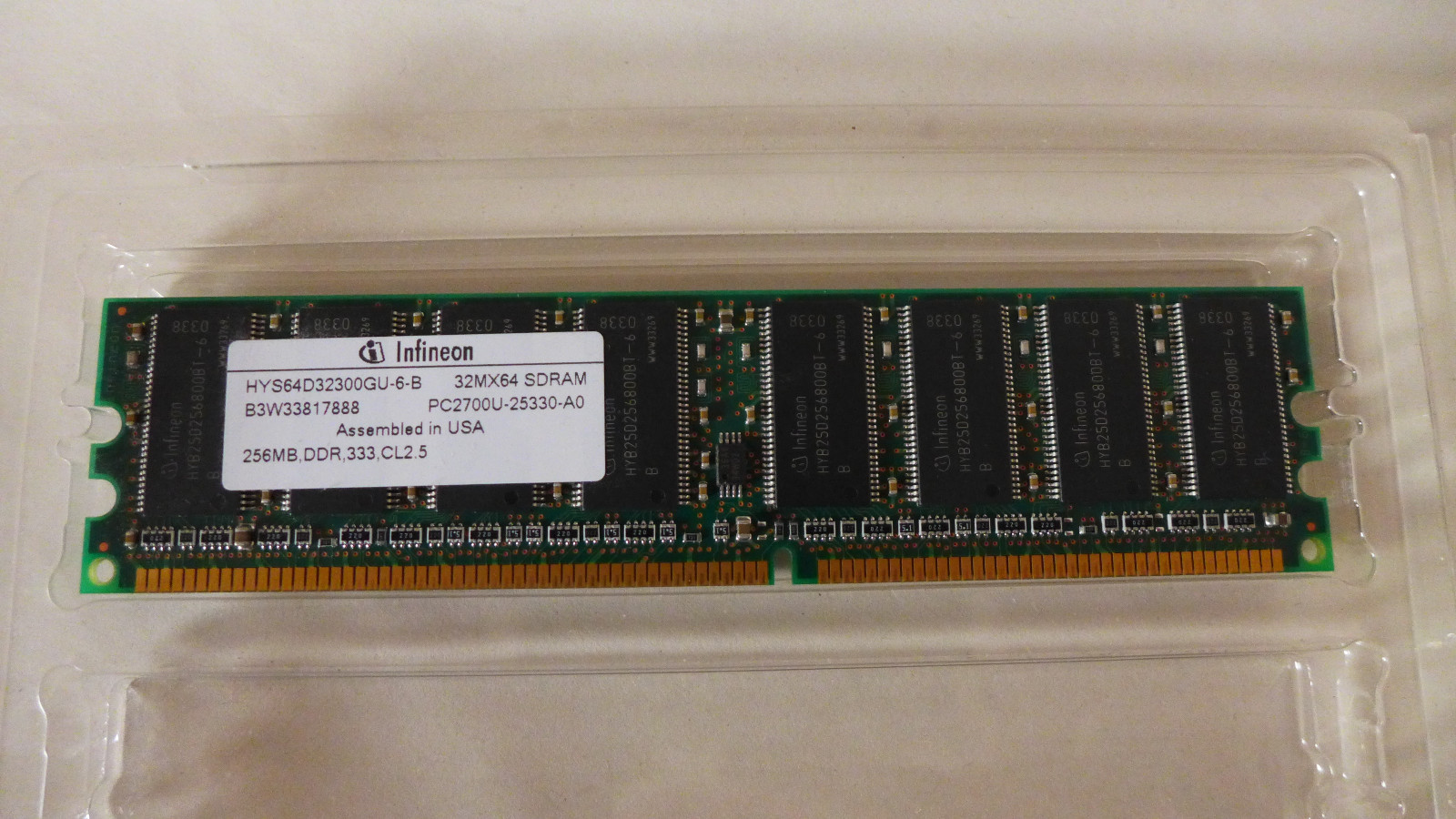 Infineon 256 MB DDR-RAM PC-2700U HYS64D32300GU-6-B | eBay.de