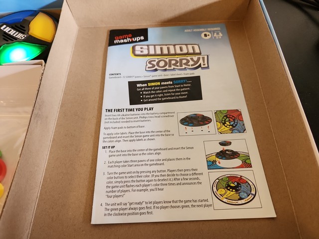 2020 Hasbro Gaming Simon Sorry Game Mashups Board Game for sale online ...