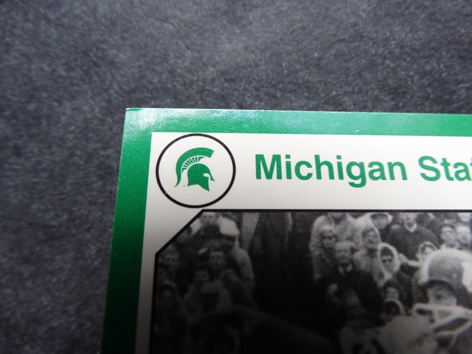 1990 Collegiate Collection Michigan State Football Card Complete Your ...