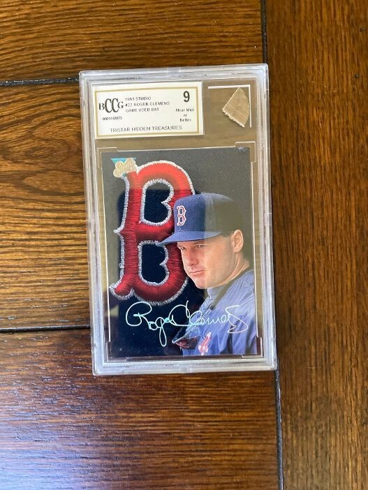 1993 Leaf/Studio - #22 Roger Clemens - Game Used Bat - BCCG 9 | eBay