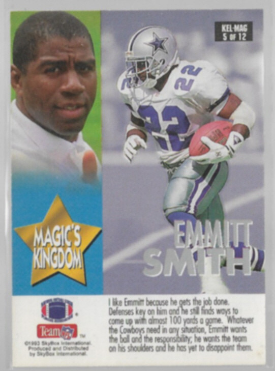 BARRY SANDERS Kelly's Heroes EMMITT SMITH 1993 Impact Magic's Kingdom ...
