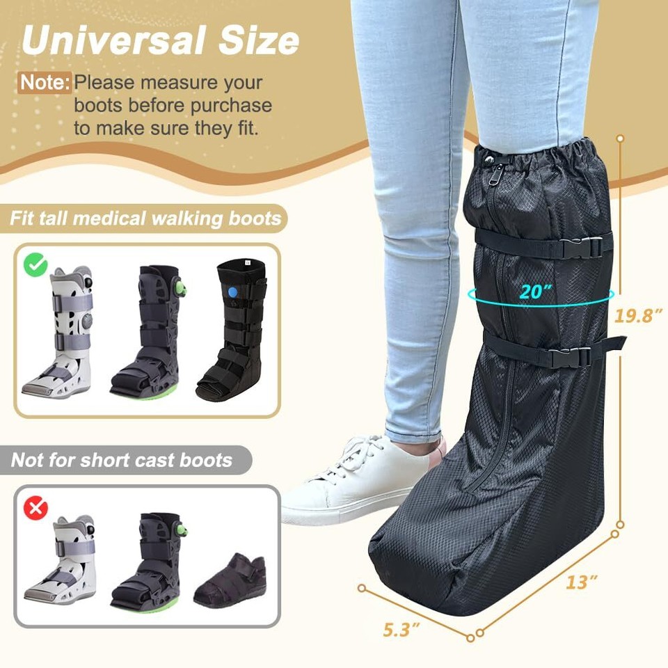 Walking Boot Cover Tall Medical Cast Fracture Boot Foot Cast Cover ...