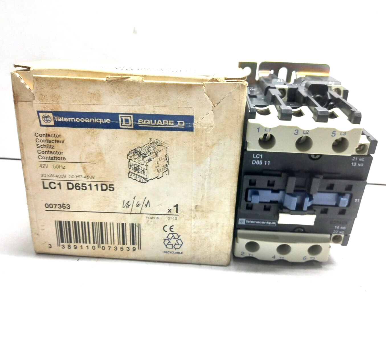 Telemecanique LC1 D6511D5 Contactor LX1 D6 D5 Coil 42V 50Hz | eBay