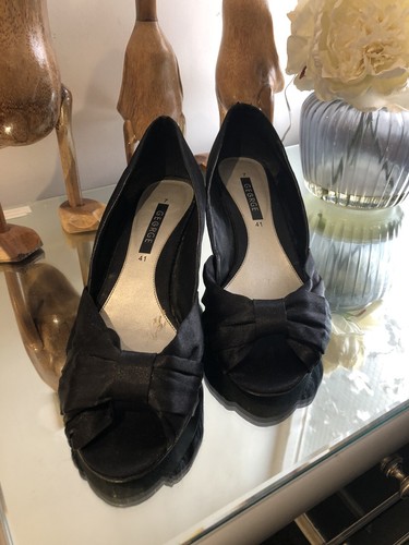 George Black Slip On Heel Shoe Size 7 | eBay UK