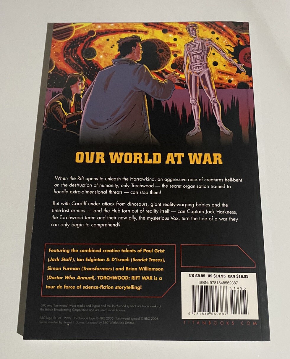 TITAN BOOKS - TORCHWOOD THE RIFT Collected TPB Doctor Who Universe | eBay