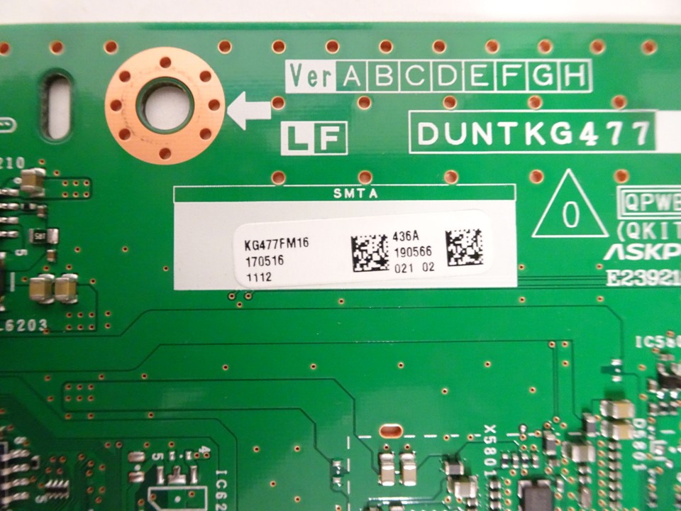 Sharp LC-80LE661U T-Con Board (KG477FM16) DUNTKG477FM16 | eBay