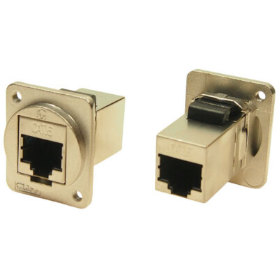 Cliff CP30222SM3 FTP Cat6 RJ45-RJ45 feedthrough connector, shielded ...