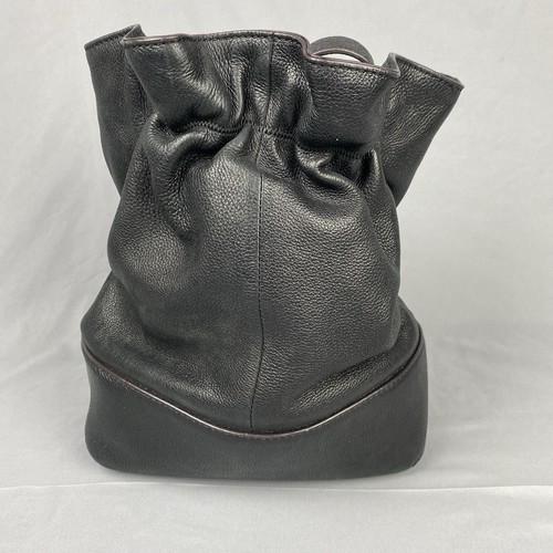 Kate Spade New York Black Leather Womens Bucket & Drawstring Shoulder ...