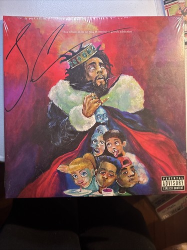 J COLE Autographed Limited Edition Vinyl, Color KOD, Mint Factory Seal ...