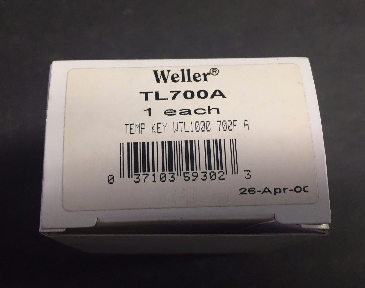 Weller TL700A TEMP KEY WTL1000 700F A | eBay