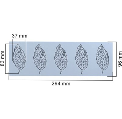 Hollow Leaf Candy Mold, Chocolate Candy 3D Hollow Leaf Silicone Mold ...