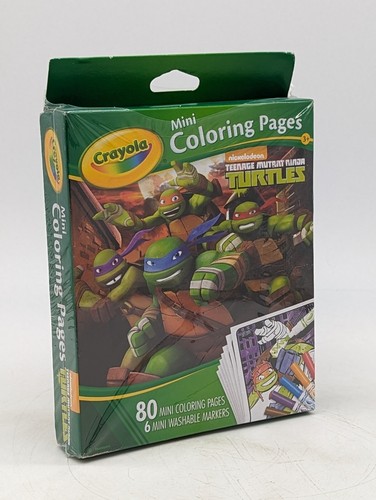 2015 TMNT Teenage Mutant Ninja Turtles Mini Coloring Pages & Markers ...