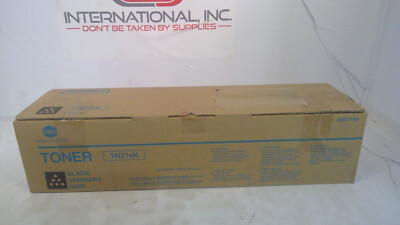 Geuine Konica Minolta TN214K BizHub C200 Black Toner Cartridge A0D7135 ...