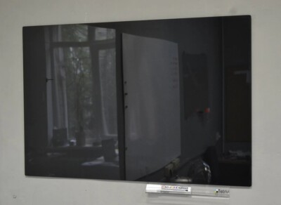 Black Magnetic Glass Dry Erase Board for Office, Many Sizes ...