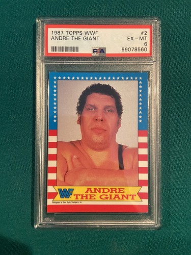 1987 Topps WWF Andre The Giant #2 PSA 6 EX-MT Wrestling | eBay