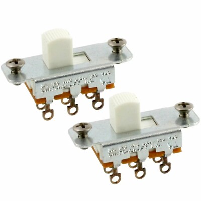 NEW (2) Switchcraft® On-On Slide Switch for Jazzmaster® and Jaguar ...