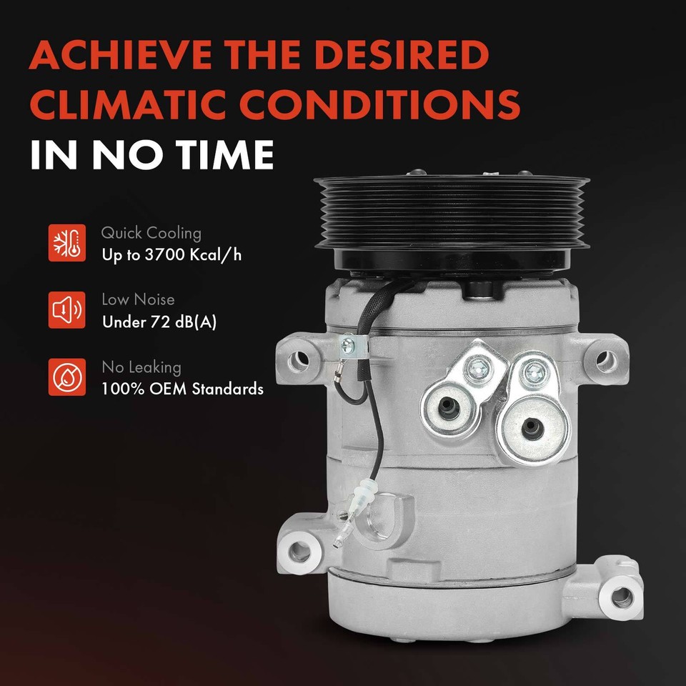 AC Compressor with Clutch for Toyota Tacoma 2005-2015 L4 2.7L V6 4.0L ...