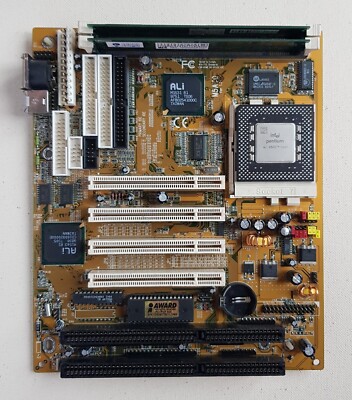 Biostar M5ATD ALi ALADDiN IV+ Chipset + Intel Pentium 166MMX + 64RAM ...