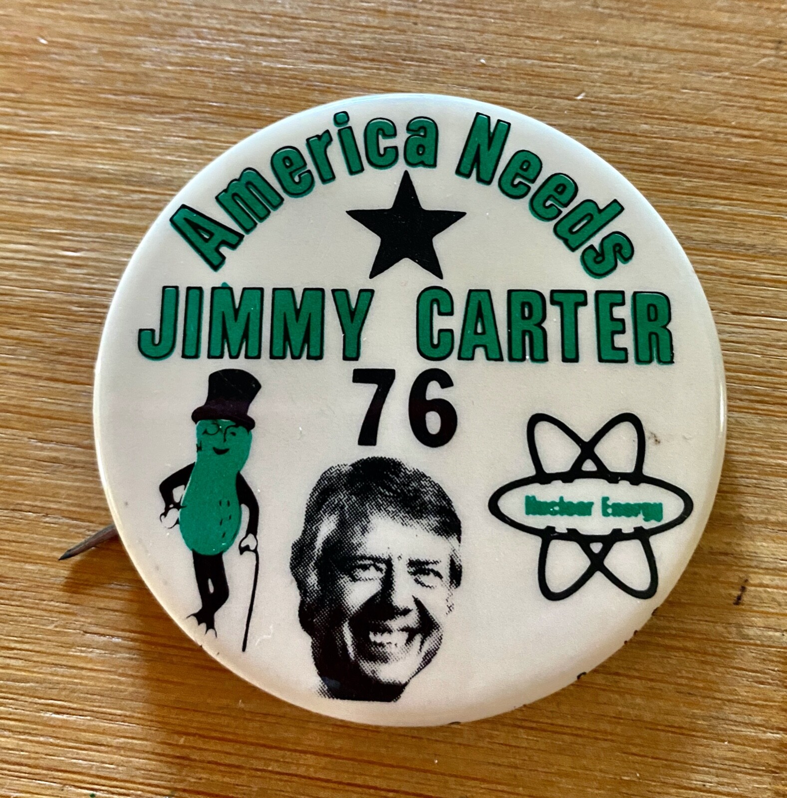 Vintage 1976 Jimmy Carter Political Campaign Pinback Button 2-1/4 ...