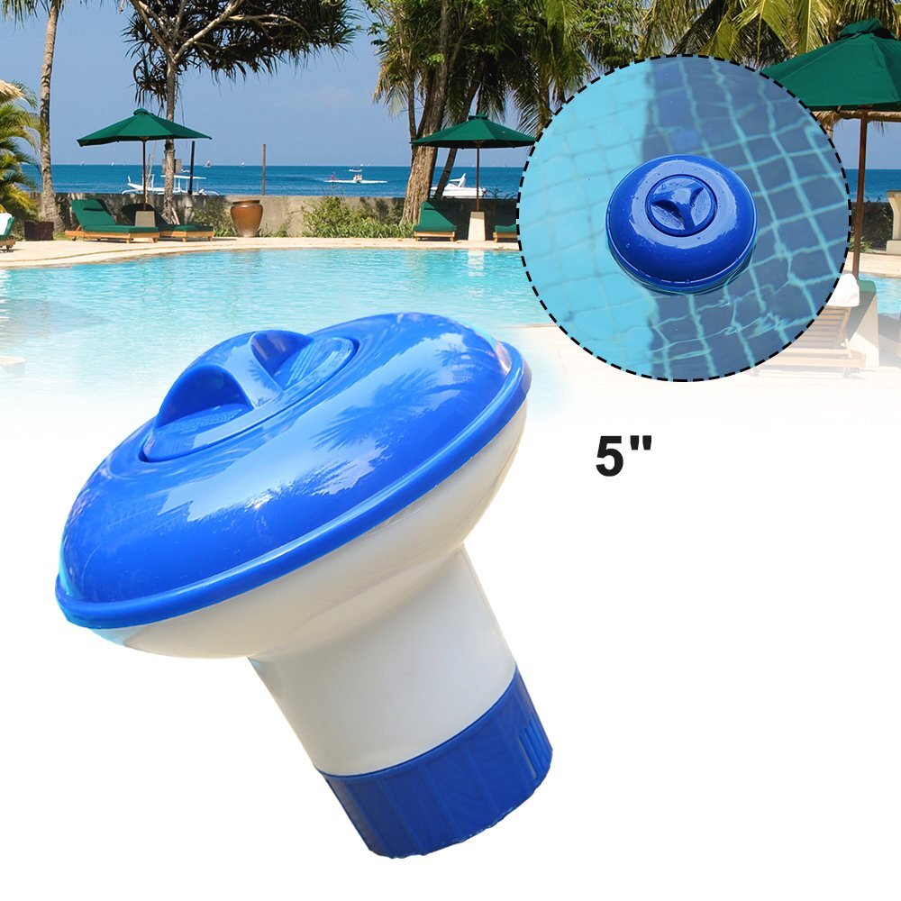 Chemical Floater Swim Pool Spa Chlorine Dispenser Cleaning Tablets Tabs ...
