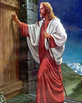 Lord Jesus Christ Stands at the Door and Knocks art print 8x10 ...