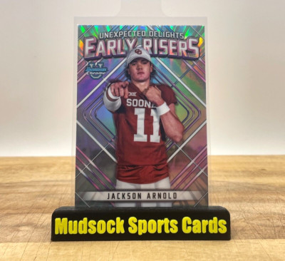 JACKSON ARNOLD - 2023 Topps Bowman U Chrome - Early Risers - Oklahoma ...