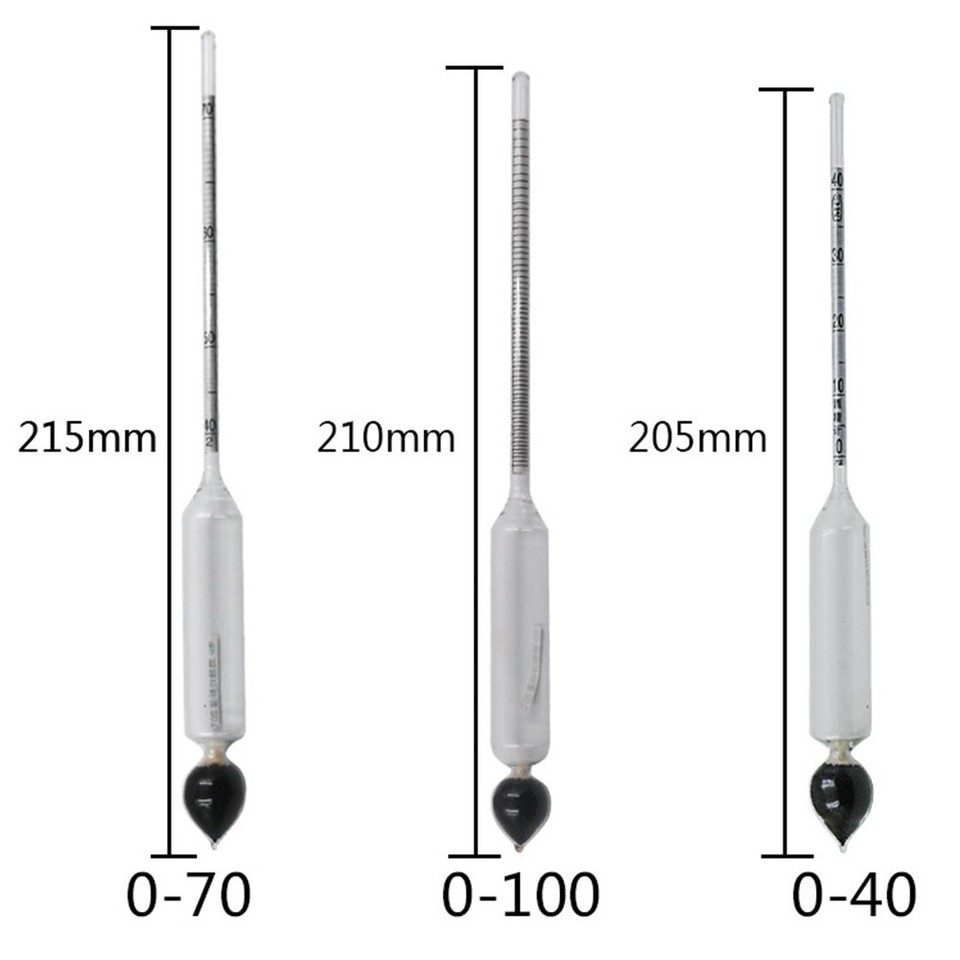 Alcohol Meter Set Test Meters & Detectors Three Branch Set 1 Pack Glass ...