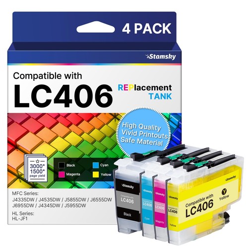 LC406 Ink Cartridges for Brother Printer for Brother LC406 Ink ...