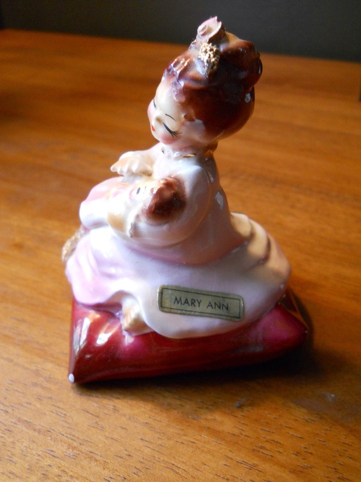 Sweet Vintage Josef Originals Mary Ann Figurine with Doll | eBay