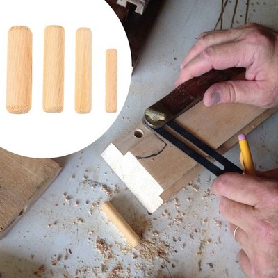 500 Pcs Wooden Needle Round Raft Wood Pin Nails Wedge Wooden Shaft ...