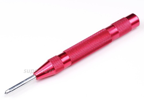 Red Spring Loaded Center Centre Punch Mark Marker Starting Drilling ...