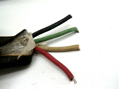 (10ft) 18/4 Type SO 600V Stranded Black 4-Conductor Wire Cable, 18AWG ...