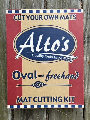 Vtg ALTO'S Mat Cutting System Oval & Freehand Templates Mat Cutter Kit ...