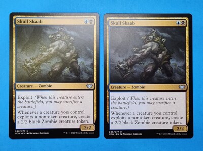 2x Skull Skaab Innistrad Crimson Vow 2021 Mtg Magic Card Creature ...