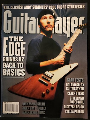 Guitar Player Magazine January 2001 The Edge Brings U2 Back To Basics ...