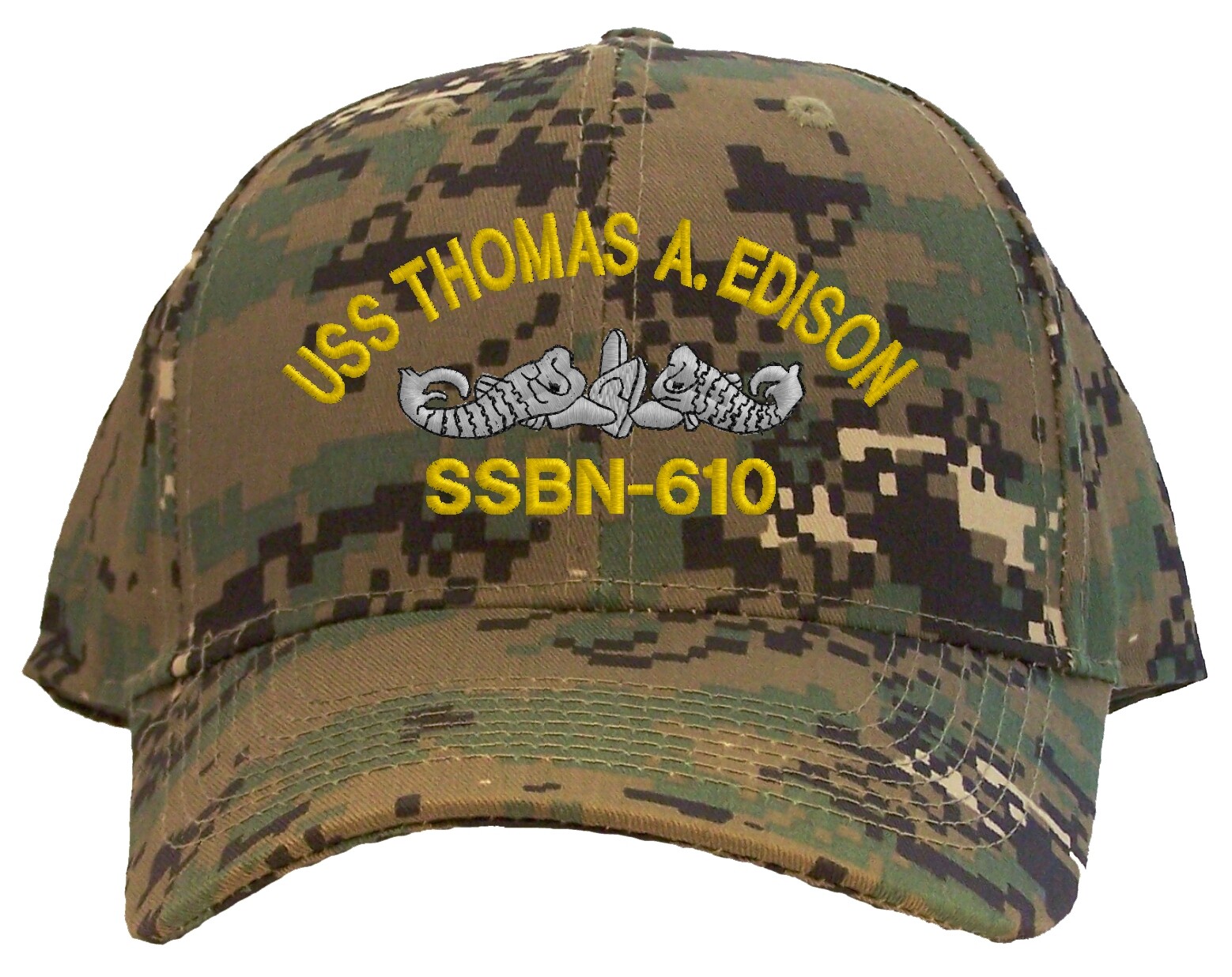 USS Thomas A. Edison SSBN-610 Embroidered Baseball Cap - Available in 3 ...