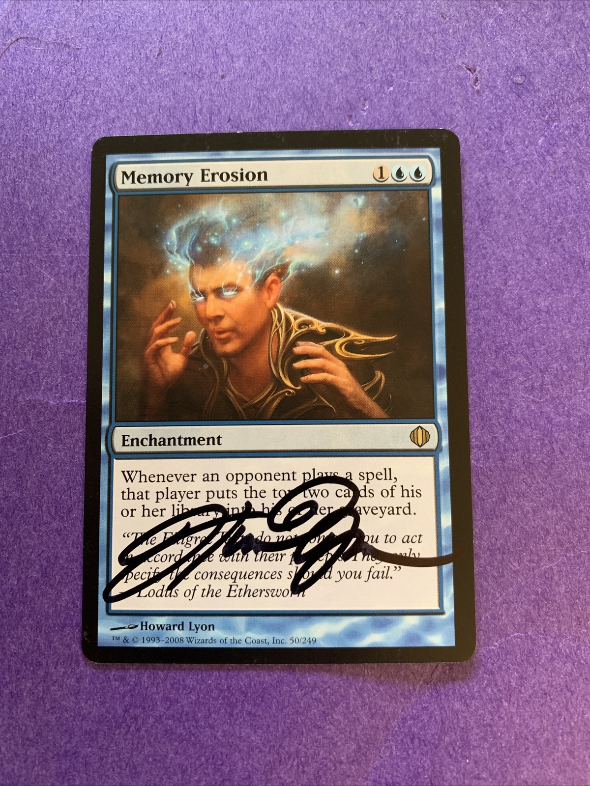 MTG Magic Memory Erosion Signed Artist Proof Shards Of Alara Howard Lyon | eBay