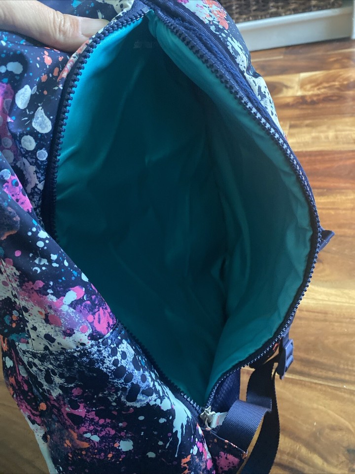 Ivivva By Lululemon Back At It Backpack Pink And Blue Paint Splash ...