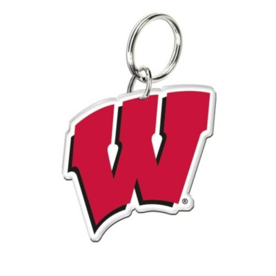WISCONSIN BADGERS PREMIUM ACRYLIC KEY RING WINCRAFT NEW 👀 | eBay